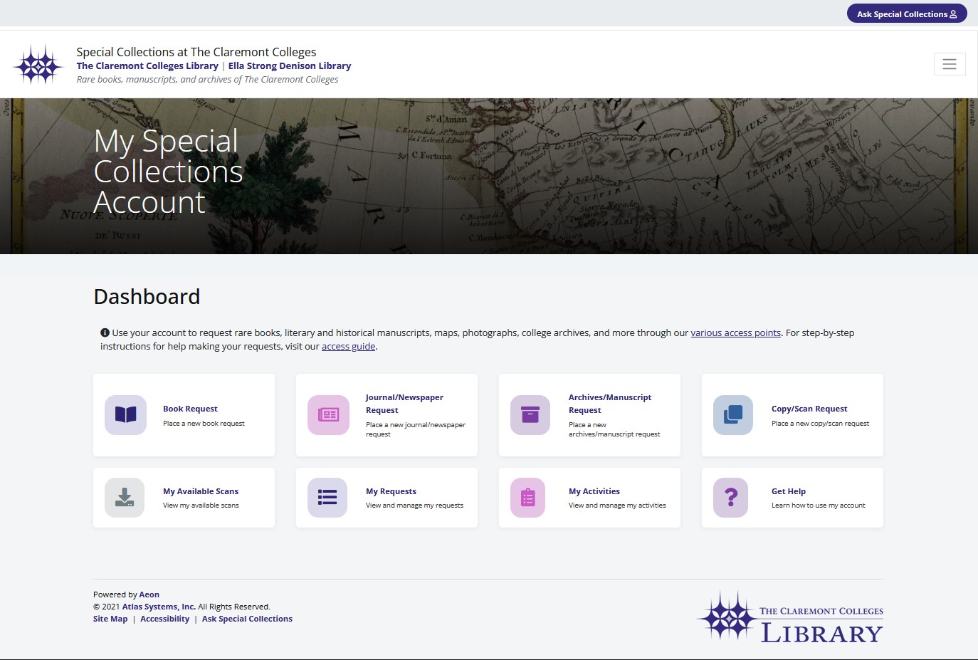 Introducing New Special Collections Account Dashboard – The Claremont ...